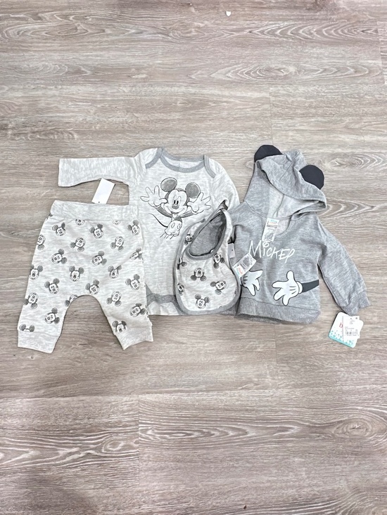 Matching Sets | 3 For 3 Disney Mickey Mouse 4 Piece Clothing Set 36 ...